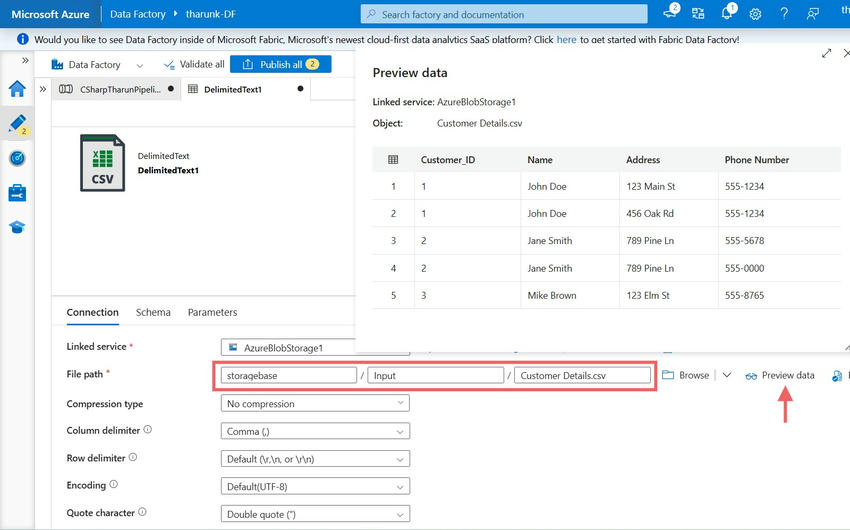 Create Storage Account and Move Files Using ADF Activity